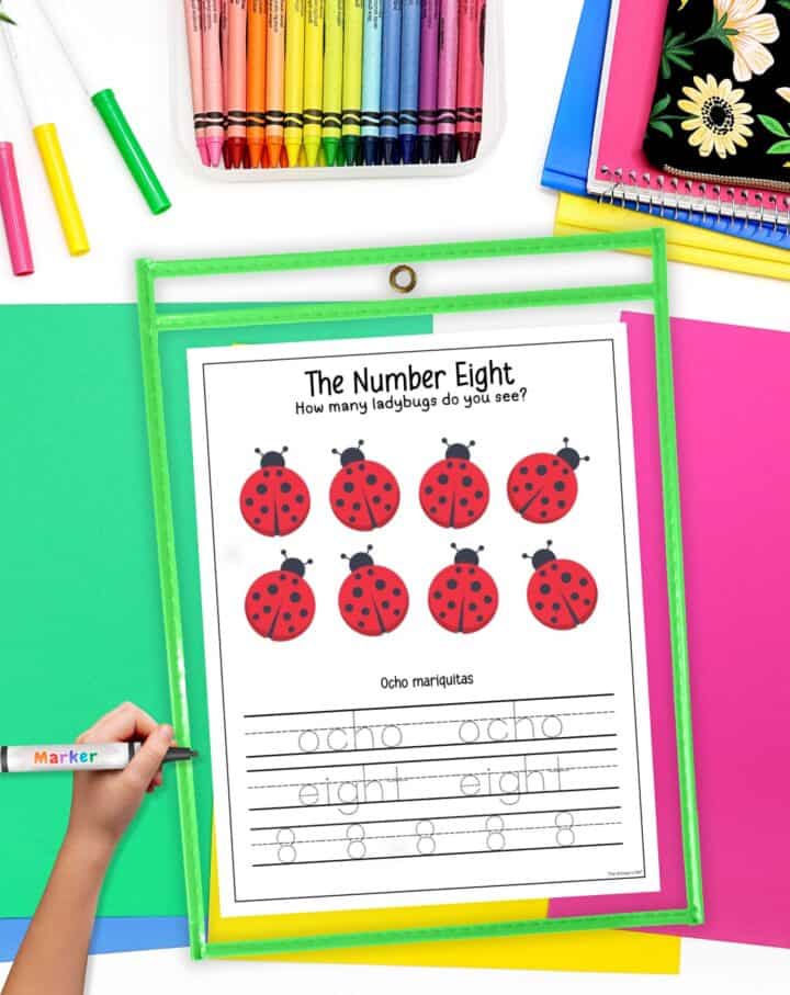 Free Printable Spanish Number Tracing Worksheets - The Artisan Life
