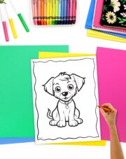 Free Printable Cute Easy Dog Coloring Pages - The Artisan Life
