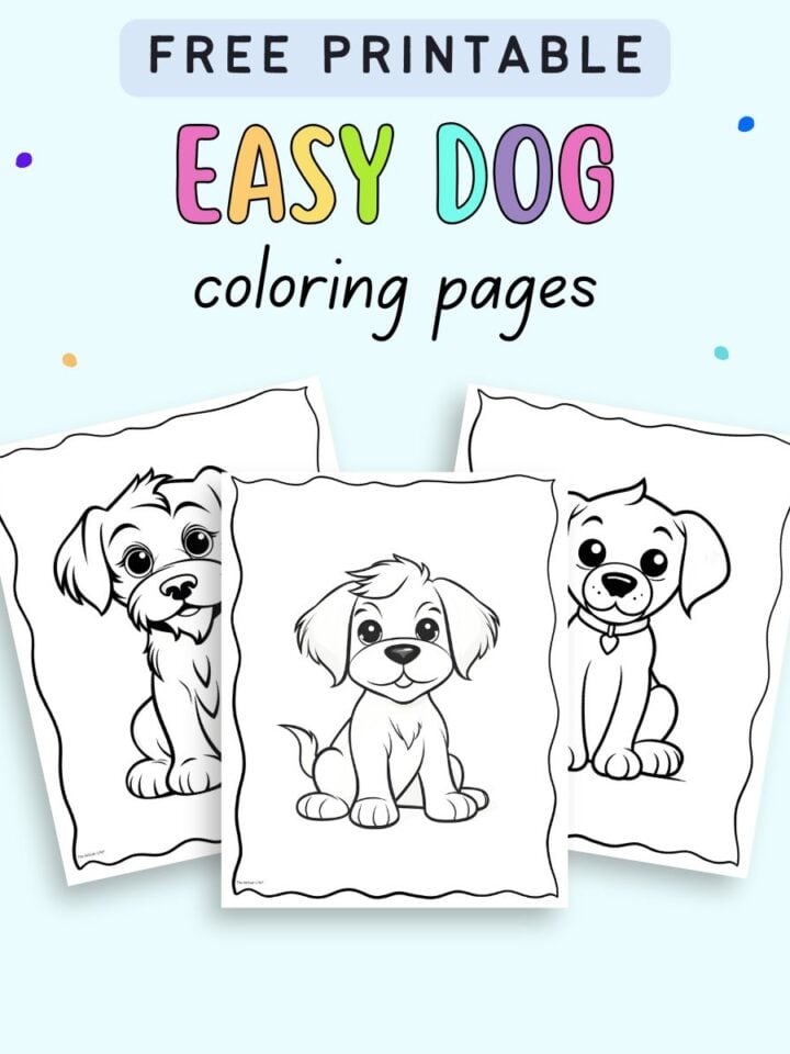 Free Printable Easy Animal Coloring Pages - The Artisan Life