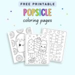 Free Printable Popsicle Coloring Pages - The Artisan Life