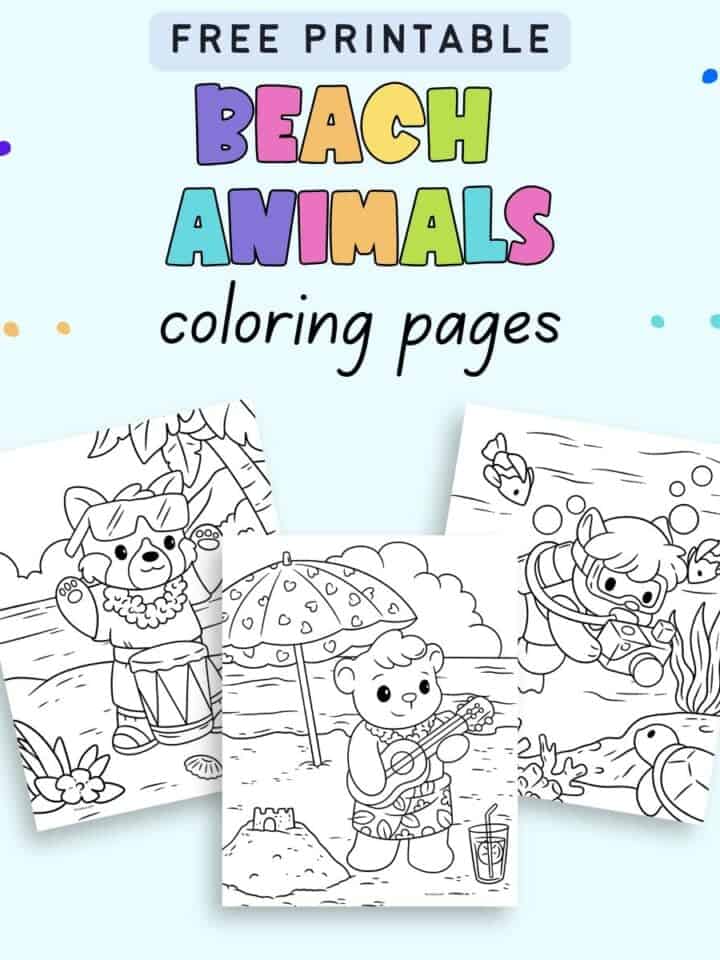 Free Printable Easy Summer Coloring Pages - The Artisan Life