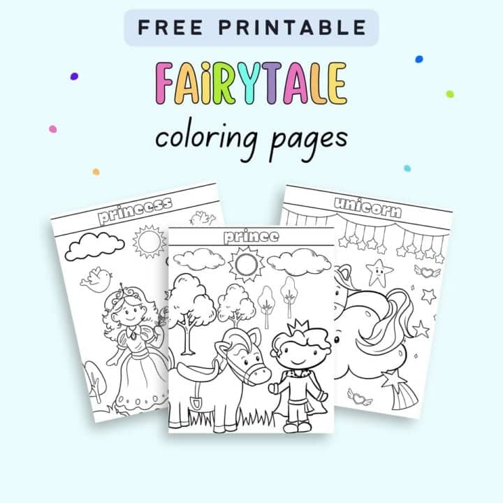 Free Printable Fairytale Coloring Pages - The Artisan Life