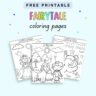 Free Printable Fairytale Coloring Pages - The Artisan Life