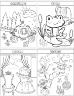 Free Printable Fairytale Coloring Pages - The Artisan Life