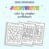 Free Printable Juneteenth Color by Number Worksheets - The Artisan Life