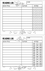 Free Printable Reading Logs - The Artisan Life