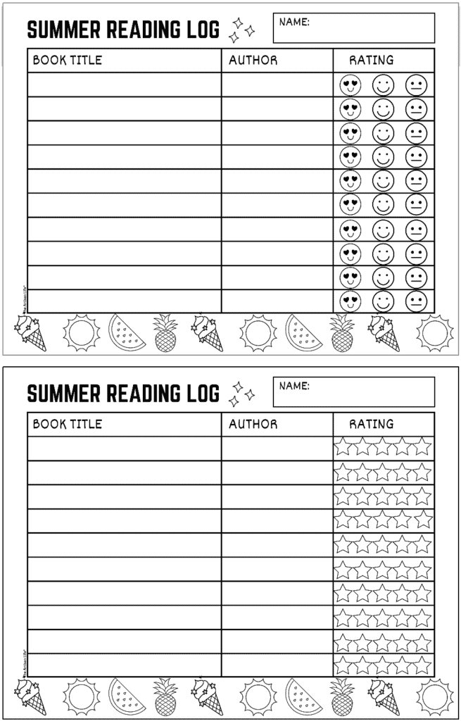 Free Printable Reading Logs - The Artisan Life