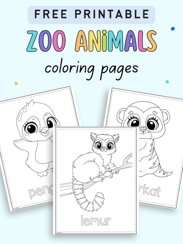 Free Printable Ocean Animal Coloring Pages - The Artisan Life