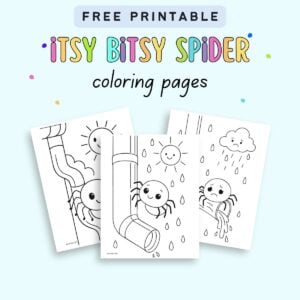 Free Printable Itsy Bitsy Spider Coloring Pages - The Artisan Life