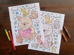 Free Printable Reading Coloring Pages - The Artisan Life