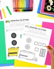 Free Printable Build a School Bus Craft - The Artisan Life