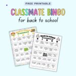 Free Printable Classmate Bingo Ice Breaker Game - The Artisan Life