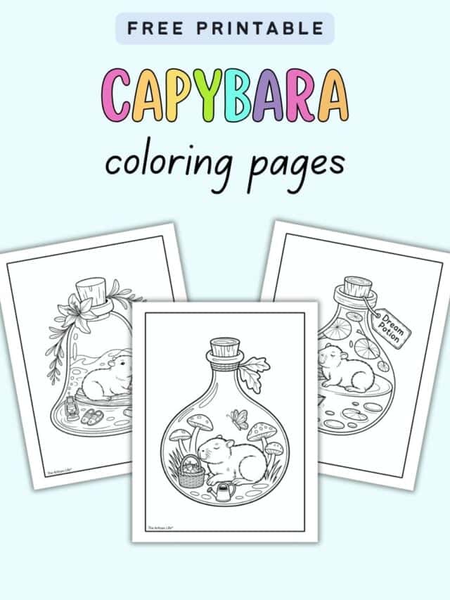 Ocean Animals Tracing and Coloring Pages - The Artisan Life