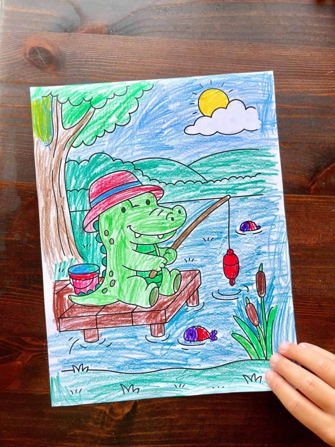 Free Printable Cozy Summer Coloring Pages - The Artisan Life