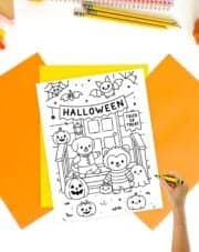 Free Printable Cozy Halloween Coloring Pages - The Artisan Life