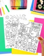 Free Printable Cozy Summer Coloring Pages - The Artisan Life