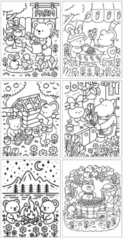 Free Printable Cozy Summer Coloring Pages - The Artisan Life