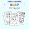 Free Printable Makeup Coloring Pages - The Artisan Life