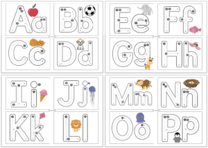 Free Printable Alphabet Tracing Cards - The Artisan Life