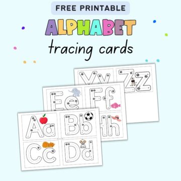 Free Printable Alphabet Tracing Cards - The Artisan Life
