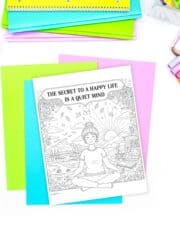Free Printable Calming Affirmation Coloring Pages - The Artisan Life