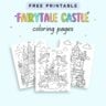 Free Printable Fairy Tale Castle Coloring Pages - The Artisan Life