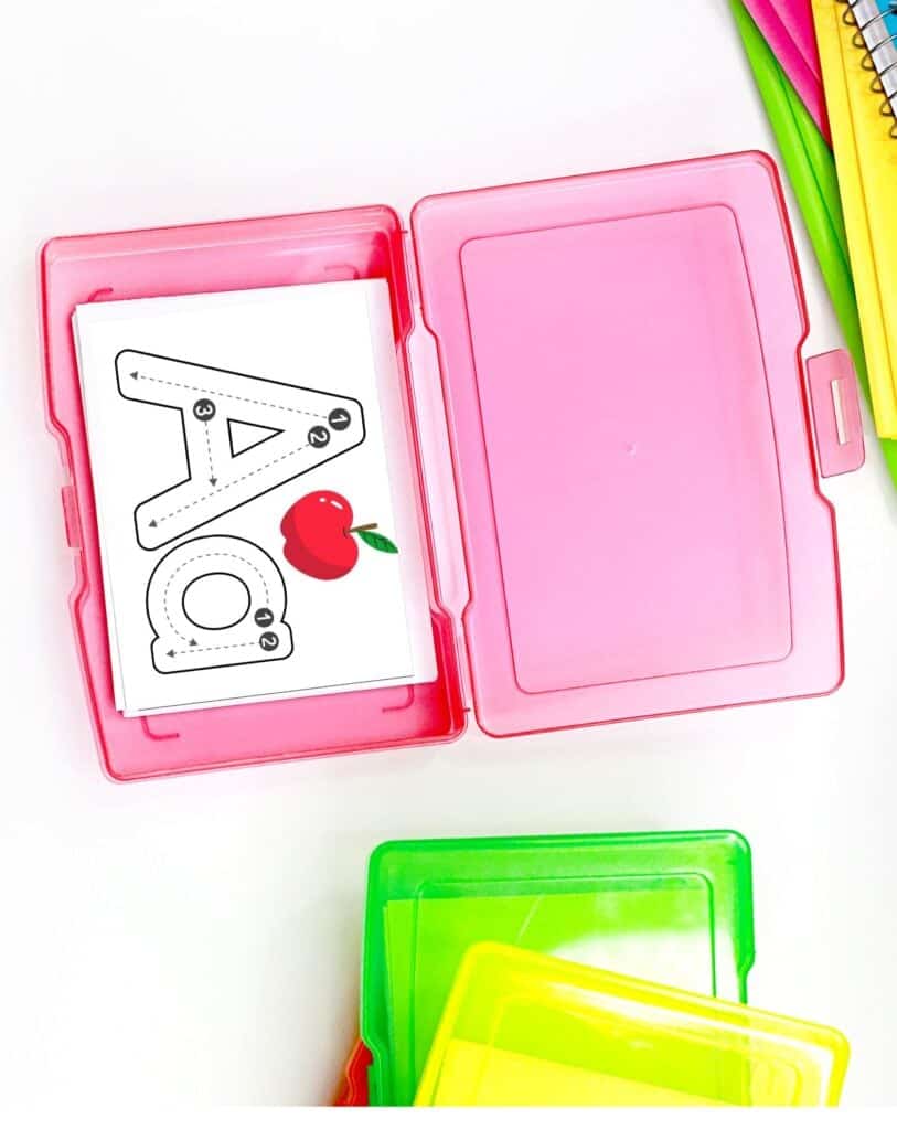 Free Printable Alphabet Tracing Cards - The Artisan Life