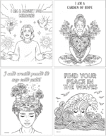 Free Printable Calming Affirmation Coloring Pages - The Artisan Life