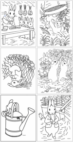Free Printable Peter Rabbit Coloring Pages - The Artisan Life