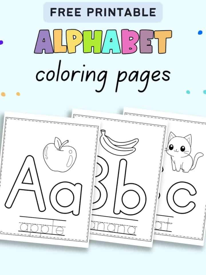 Free Printable Alphabet Coloring Pages A-Z - The Artisan Life