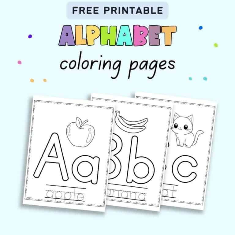 Free Printable Alphabet Coloring Pages With Handwriting - The Artisan Life