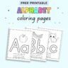 Free Printable Alphabet Coloring Pages With Handwriting - The Artisan Life