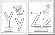 Free Printable Alphabet Coloring Pages With Handwriting - The Artisan Life