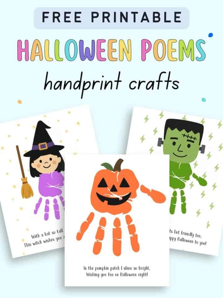 Free Printable Black Cat Handprint Craft - The Artisan Life