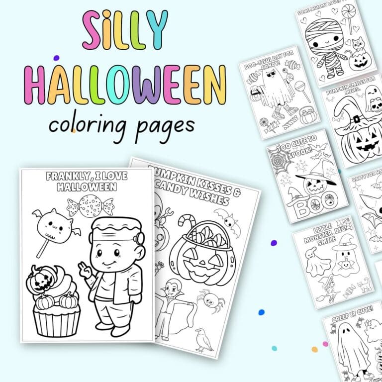 Silly Halloween Coloring Pages - The Artisan Life