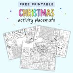 Free Printable Christmas Activity Placemats - The Artisan Life