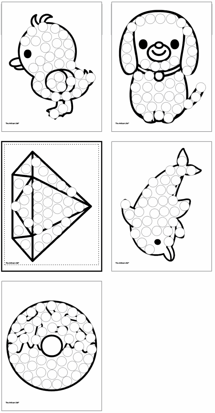 Free Printable Letter D Alphabet Dot Marker Pages - The Artisan Life