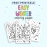 Free Printable Easy Winter Coloring Pages - The Artisan Life