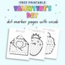Free Printable Valentine's Day Dot Marker Pages - The Artisan Life
