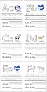 Free Printable Arctic Animals Alphabet Tracing Worksheets - The Artisan ...
