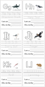 Free Printable Arctic Animals Alphabet Tracing Worksheets - The Artisan ...