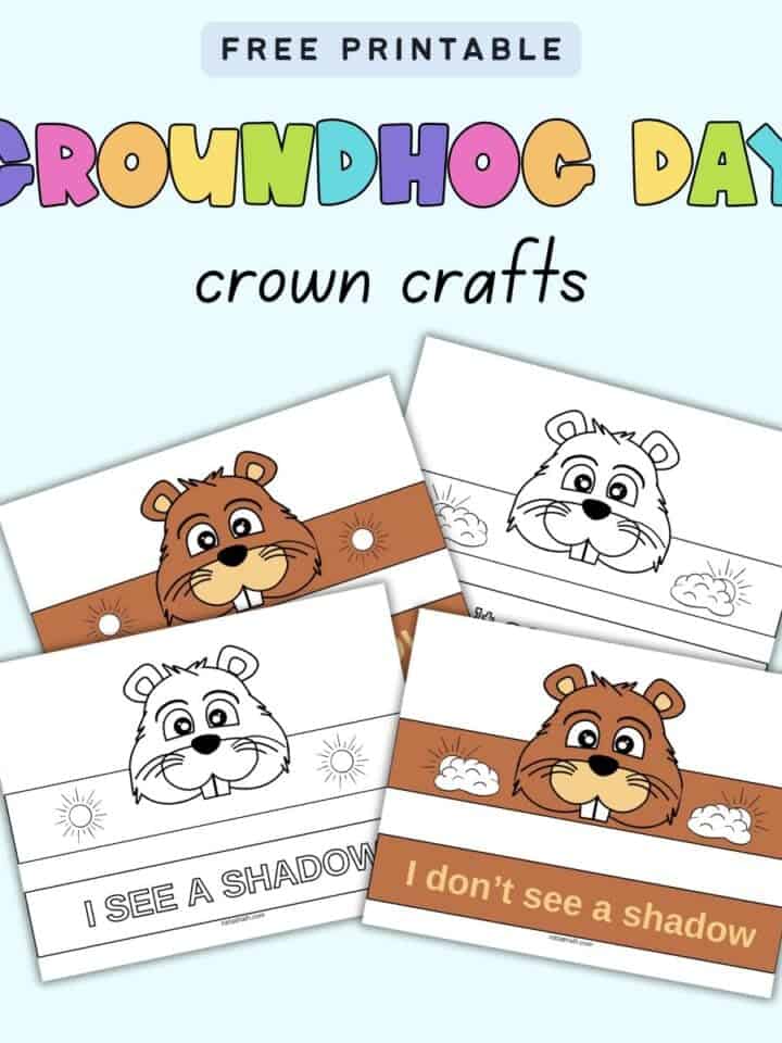 Groundhog Day Vocabulary Cut & Paste Worksheet - The Artisan Life