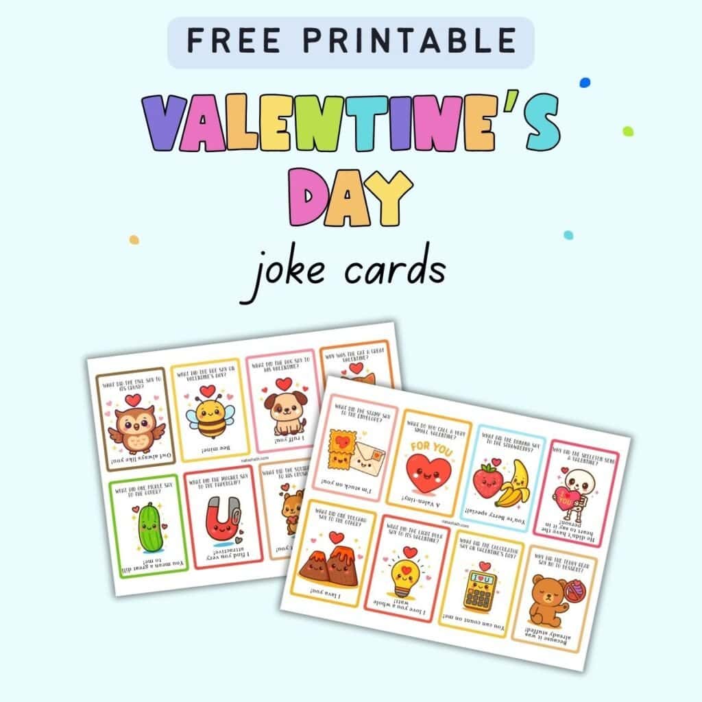 Free Printable Valentine's Day Joke Cards - The Artisan Life