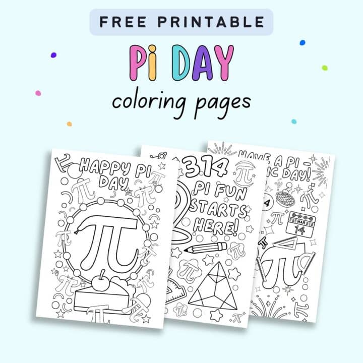 Free Printable Pi Day Coloring Pages - The Artisan Life
