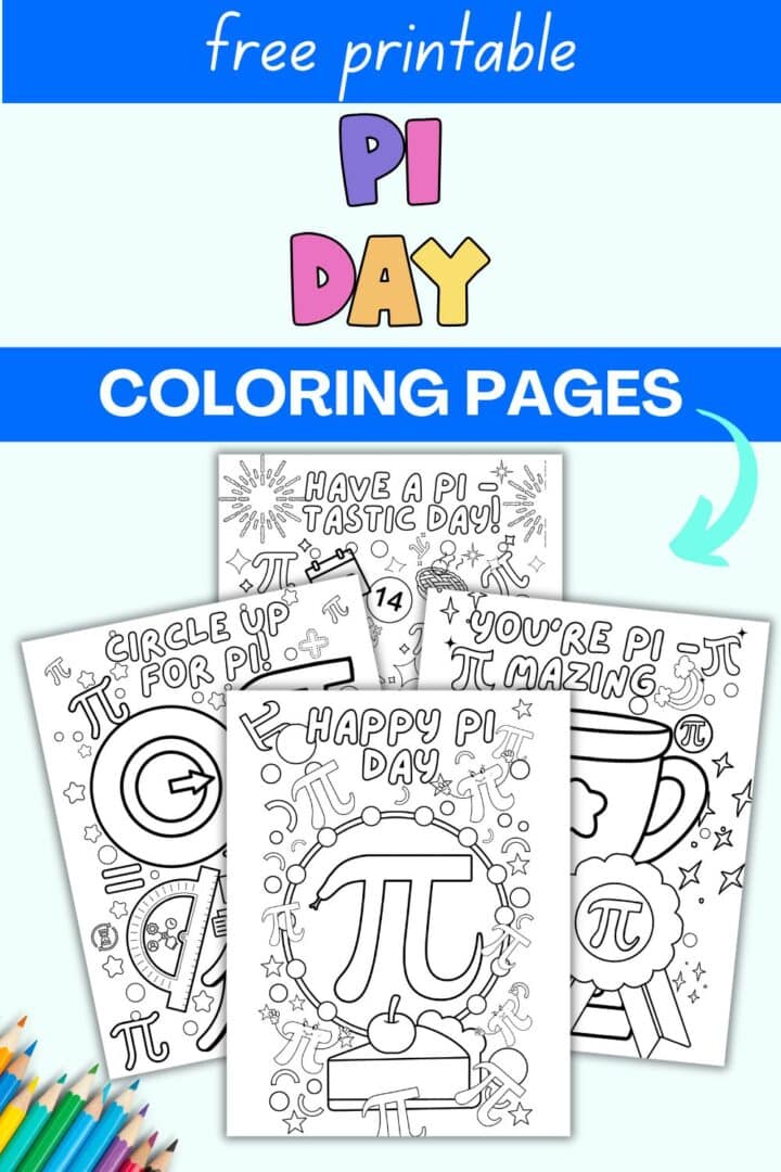 Free Printable Pi Day Coloring Pages - The Artisan Life