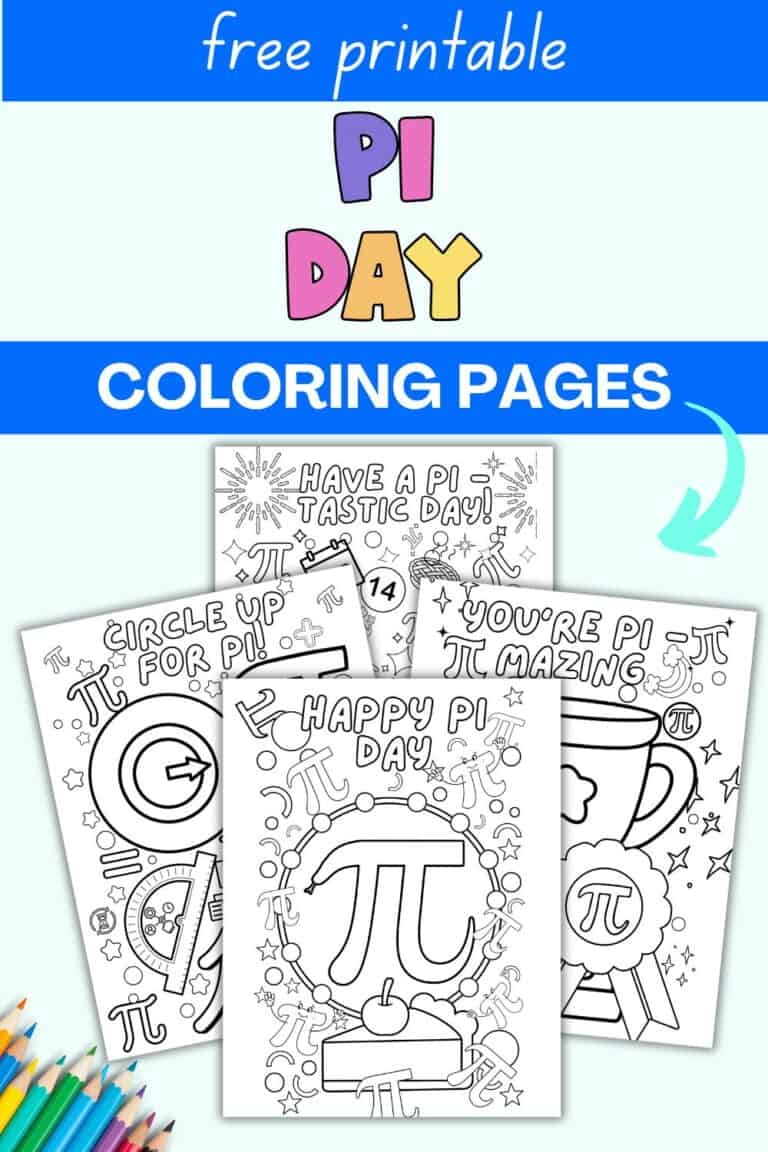 Free Printable Pi Day Coloring Pages - The Artisan Life