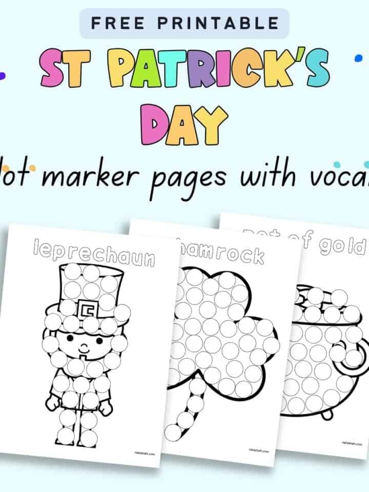 Free Printable Valentine's Day Dot Marker Pages - The Artisan Life