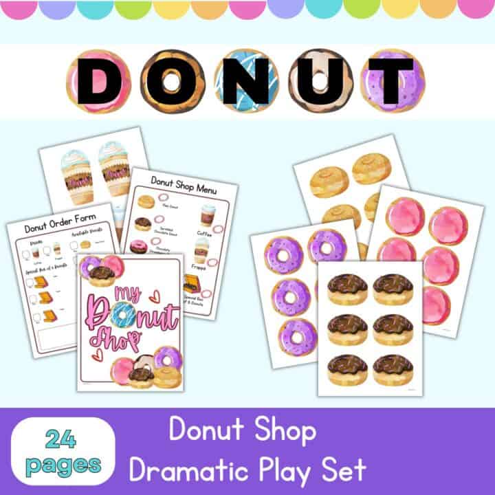 Donut Shop Dramatic Play Free Printables - The Artisan Life