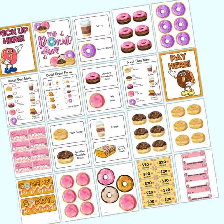 Donut Shop Dramatic Play Free Printables - The Artisan Life