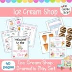 Ice Cream Shop Dramatic Play Free Printables - The Artisan Life